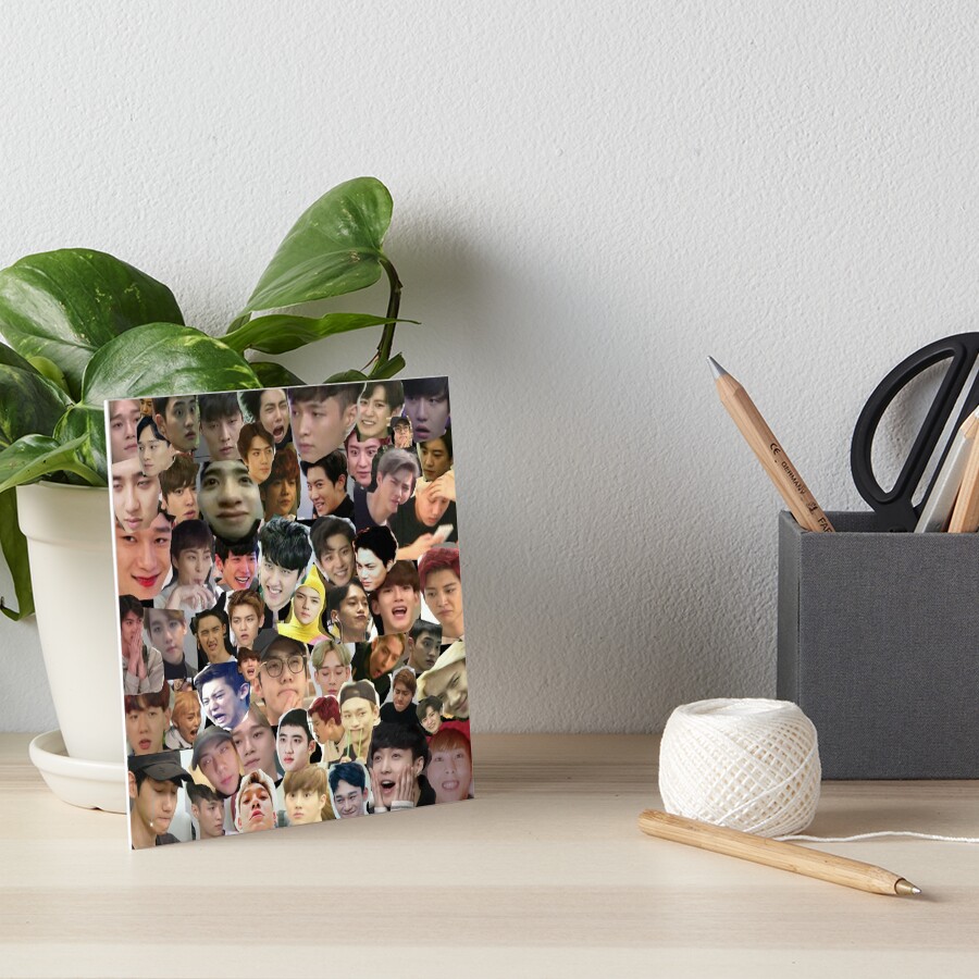 "EXO - Meme Face Collage" Journal for Sale by kpop-channel | Redbubble