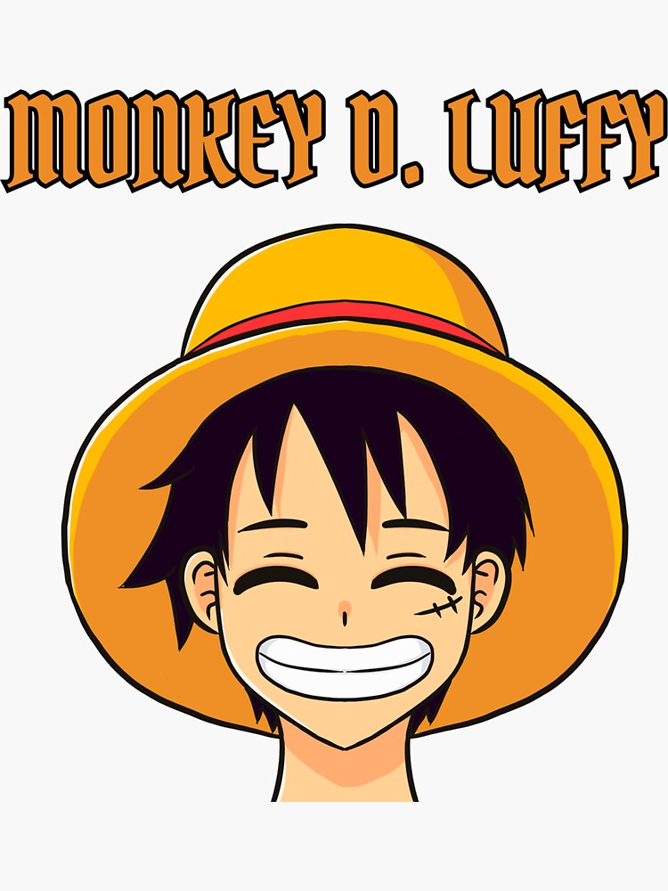 "One Piece Money D. Luffy Smiling" Sticker for Sale by FlopixArt ...