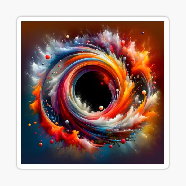 "Swirling Paint Chaos Orb" Sticker for Sale by AI-Pi-art | Redbubble