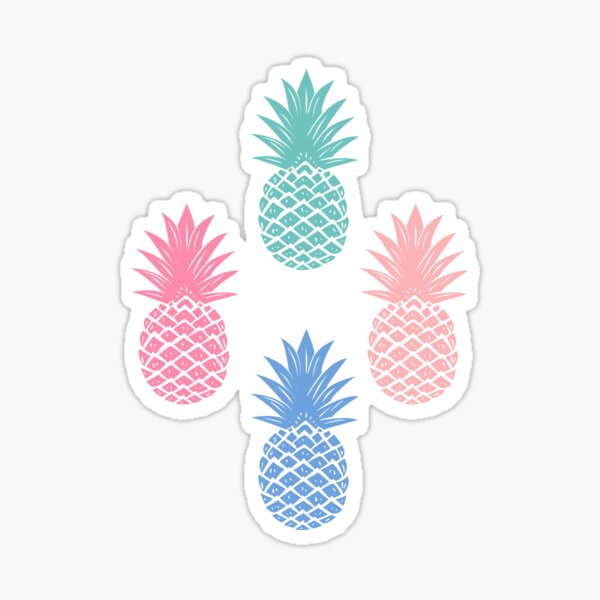 "Pineapple!" Sticker for Sale by Meddy64 | Redbubble