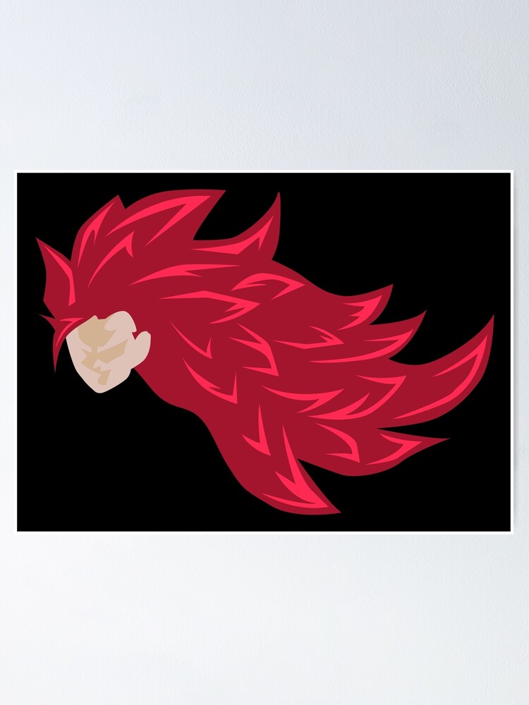 "SSJ3 God Head" Poster for Sale by mapreduce | Redbubble