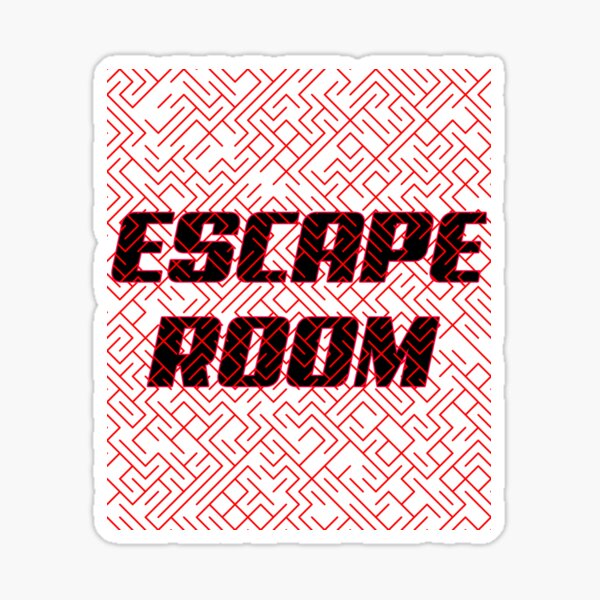 "Escape Room Maze" Sticker for Sale by Simpleguy4 | Redbubble