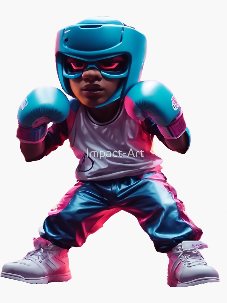 "Boxing: Dwarf Boxing" Sticker for Sale by Impact-Art | Redbubble