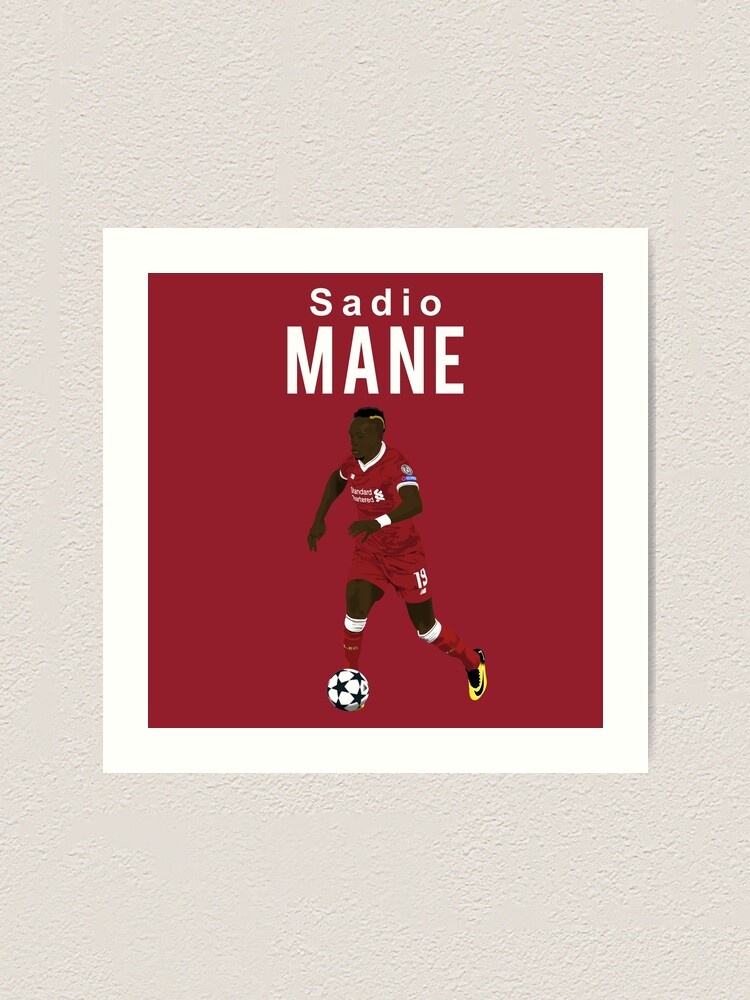 "Sadio Mane - Liverpool" Art Print by jrcustomgrafix | Redbubble