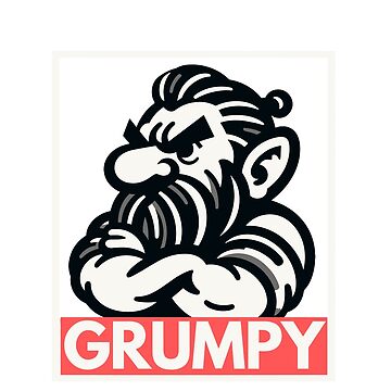 "Grumpy Dwarf Silhouette" Sticker for Sale by Wondercabinet | Redbubble