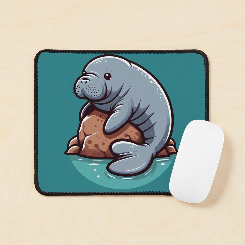 "Cute manatee" Sticker by Artillenium | Redbubble