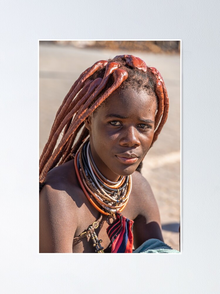 "Namibia. Himba Tribe. Portrait of a Young Woman." Poster for Sale by ...