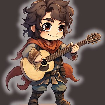 "Chibi Style Bard, Role Play Character" Sticker for Sale by ...