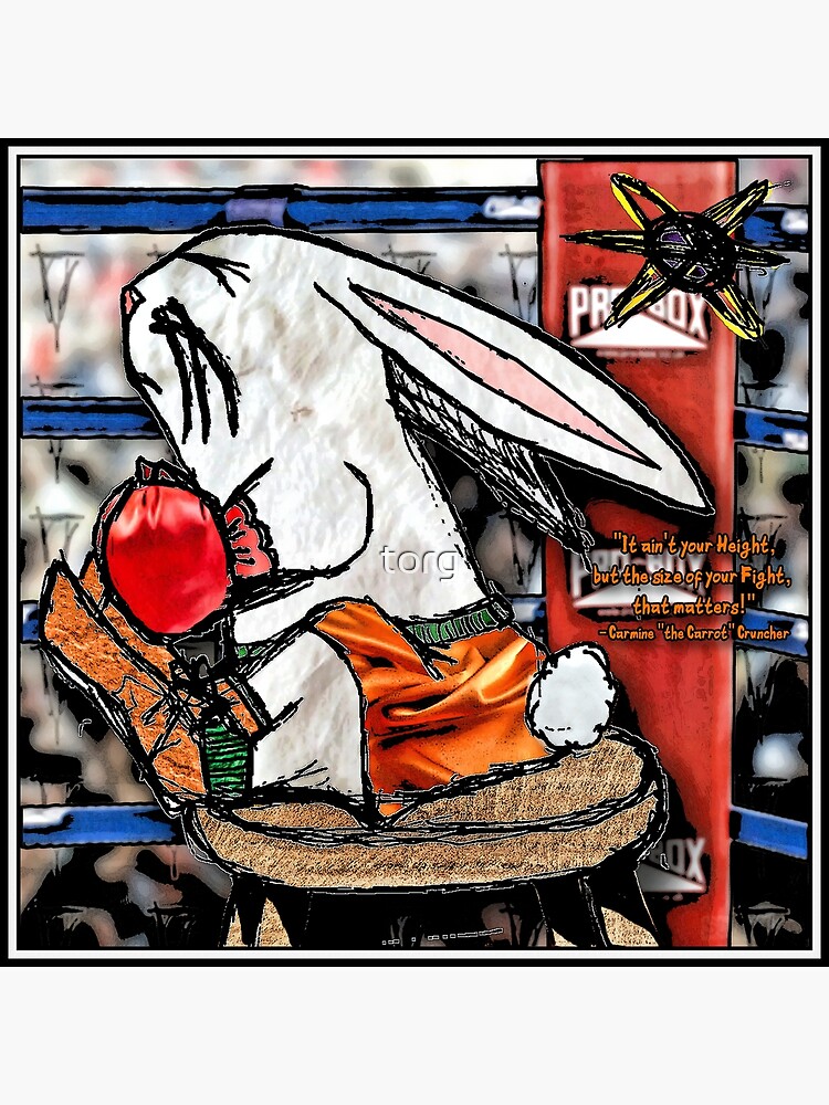 "Boxing Bunny Inspirational " Poster by torg | Redbubble