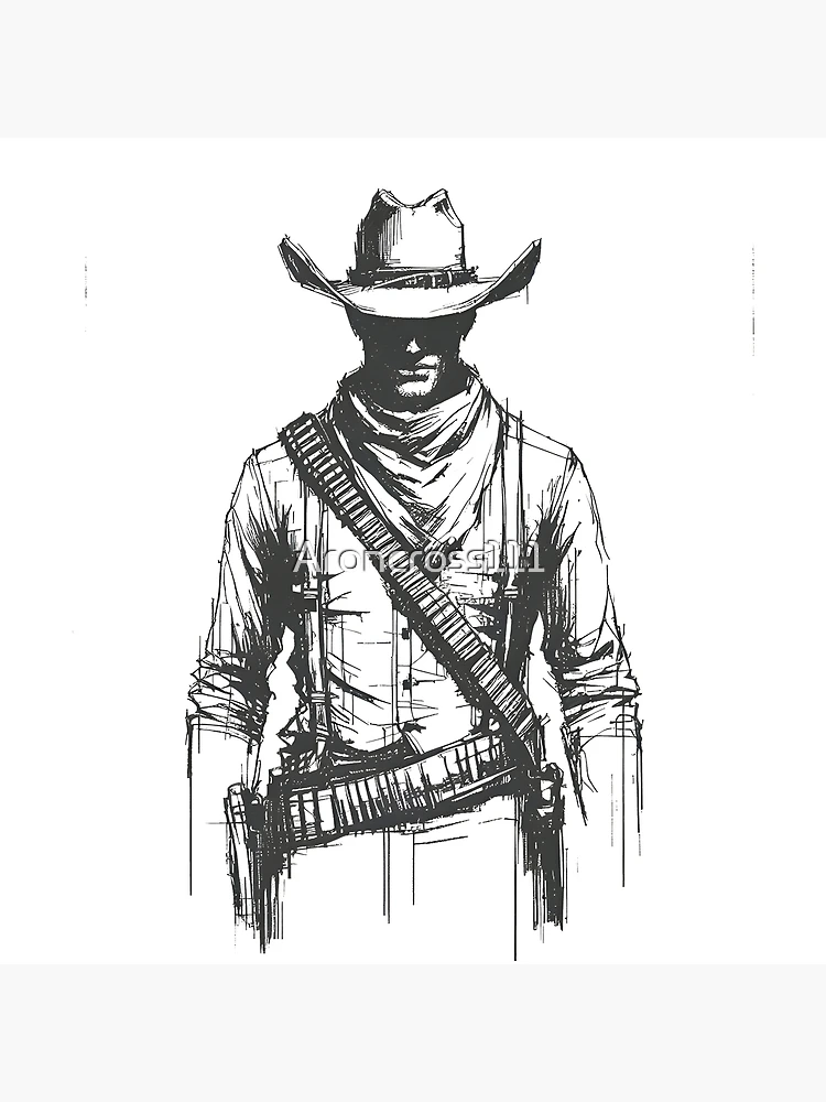 Western Sketch Art ArtStation Tao Nguyen's Spaghetti Western