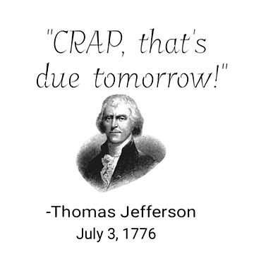 "Funny President Thomas Jefferson design " Sticker for Sale by MrTutor ...