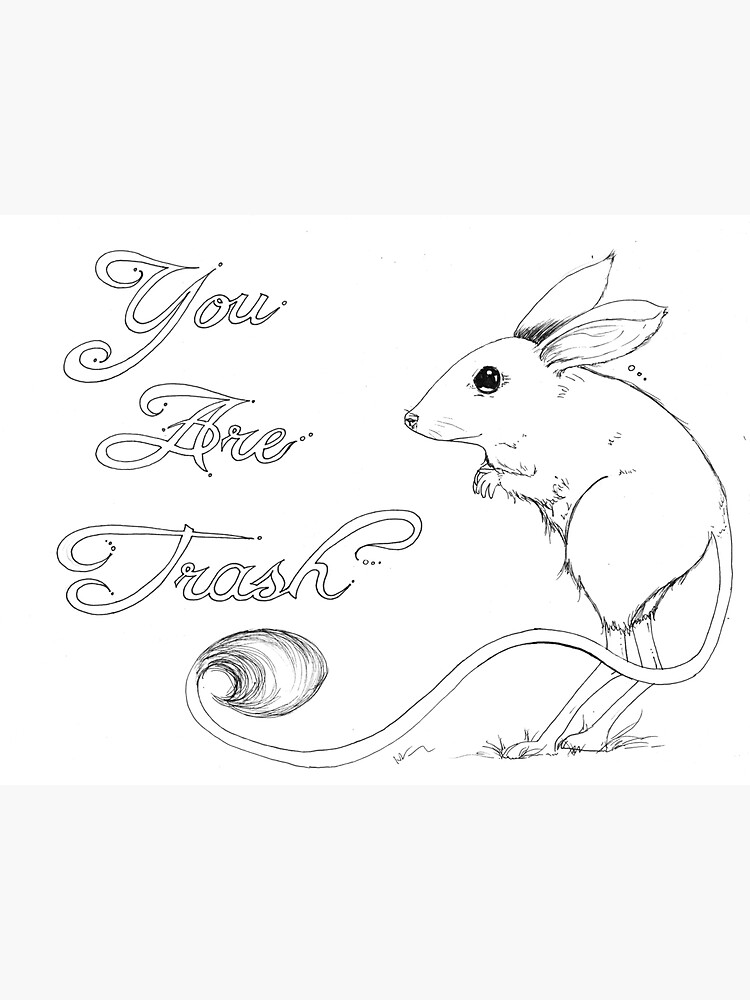 "Artfully Obscene - Trashy" Sticker for Sale by TalynDraconmore | Redbubble