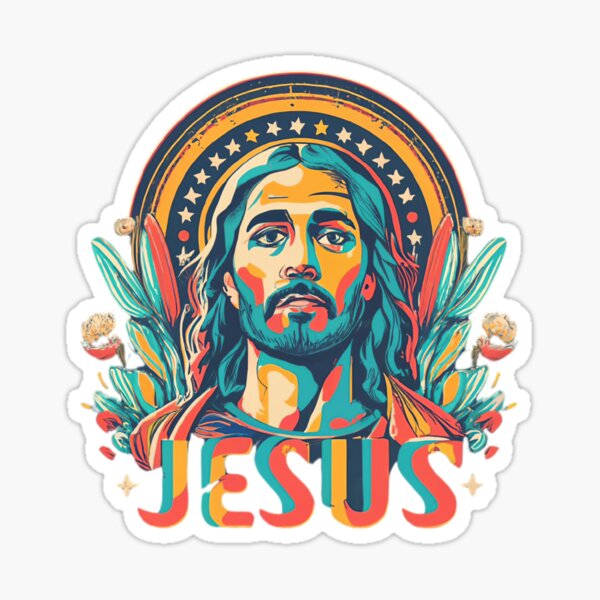 "Jesus" Sticker for Sale by MillenniumDrip | Redbubble