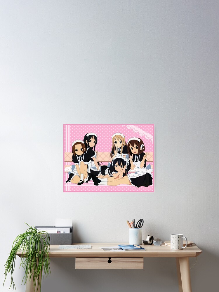 "K-on! Maid Print" Poster for Sale by UrRedbubbleShop | Redbubble
