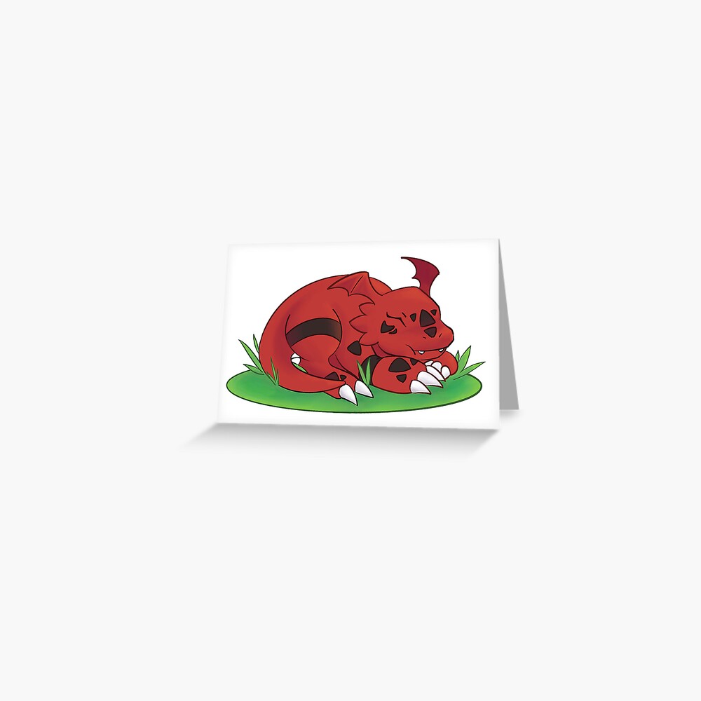 "Digimon: Sleeping Guilmon" Sticker for Sale by dusklux | Redbubble
