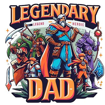 "Something to wear for that legendary dad" Sticker for Sale by Parody ...