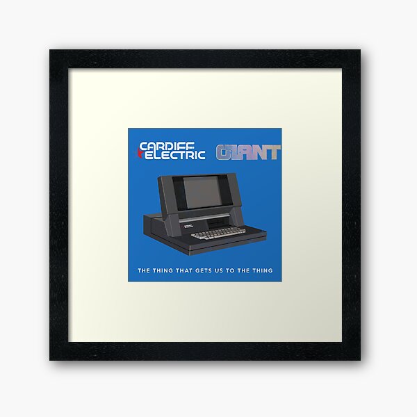 "Cardiff Electric Giant - Halt und Feuer fangen" Gerahmter Kunstdruck ...