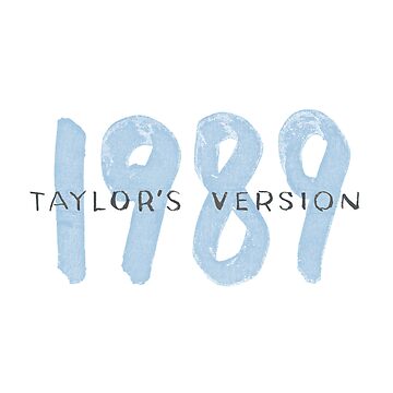 "Taylor Swift 1989 Text Blue" Sticker for Sale by designsbygrace2 ...