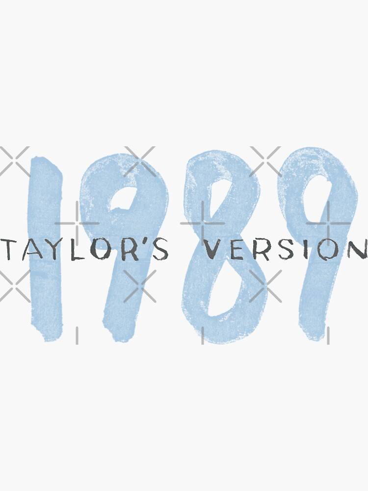 "Taylor Swift 1989 Text Blue" Sticker for Sale by designsbygrace2 ...