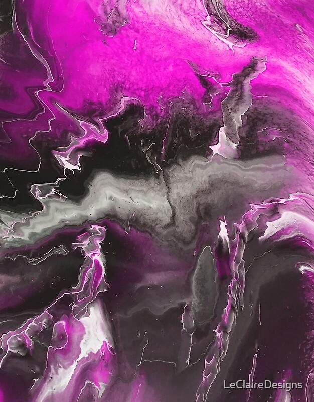 "Magenta Lightning" by LeClaireDesigns | Redbubble