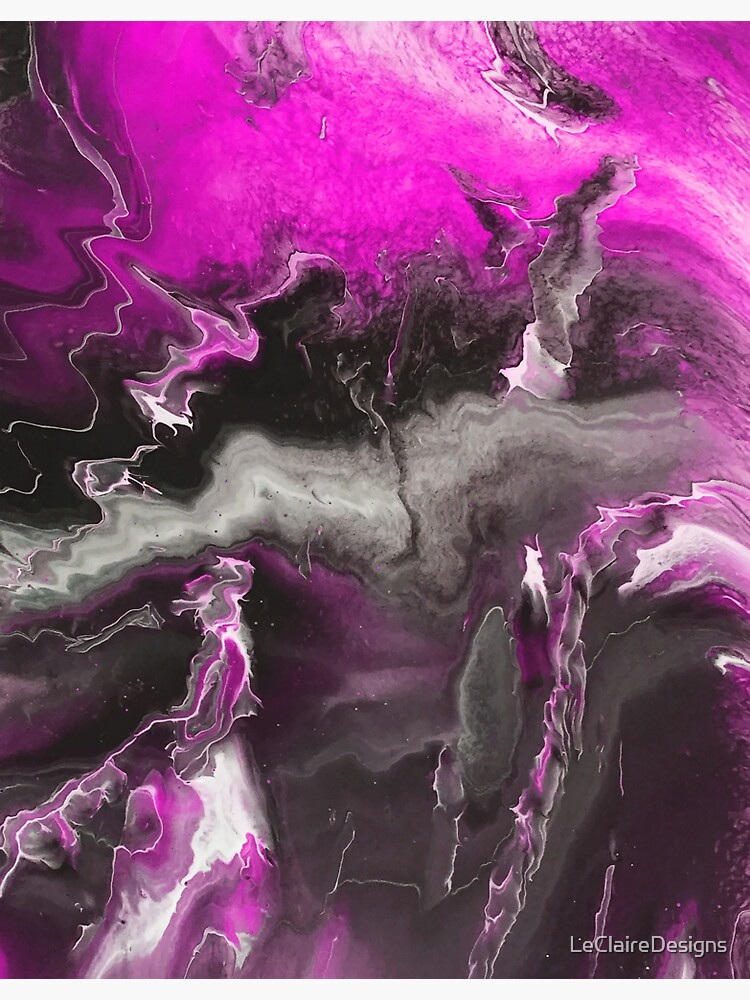 "Magenta Lightning" Sticker for Sale by LeClaireDesigns | Redbubble