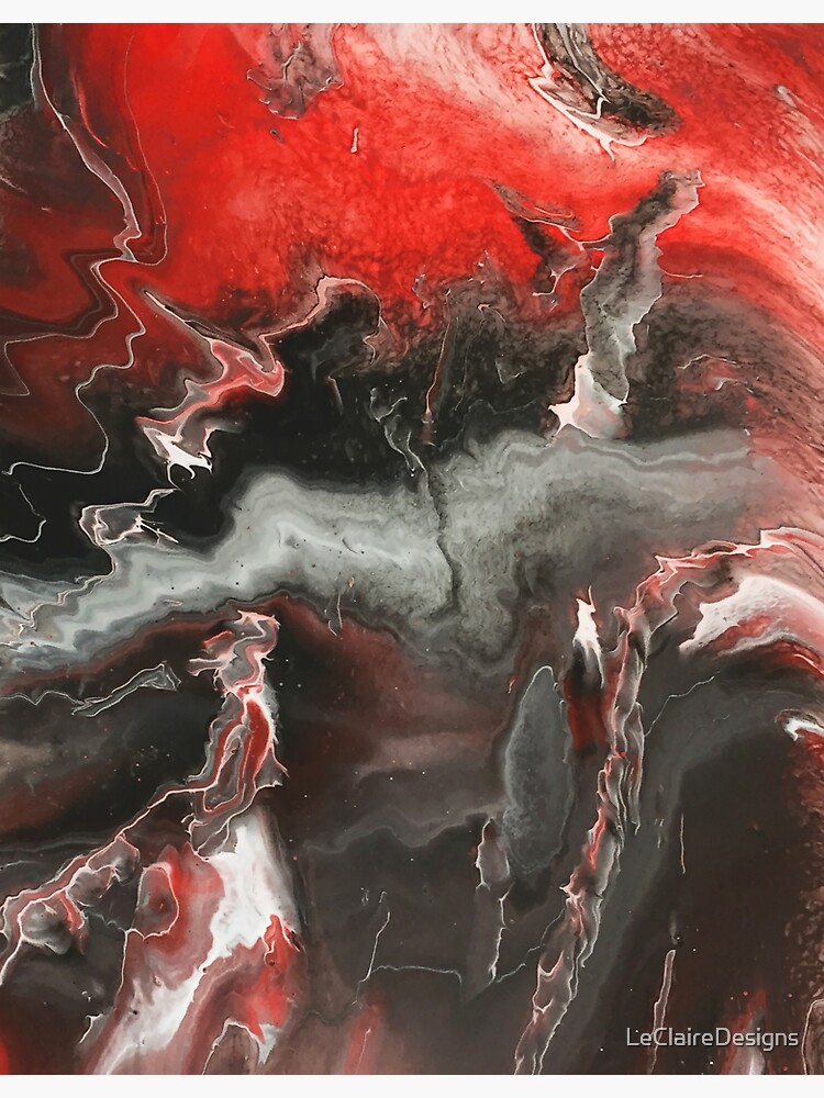 "Red Lightning" Sticker by LeClaireDesigns | Redbubble