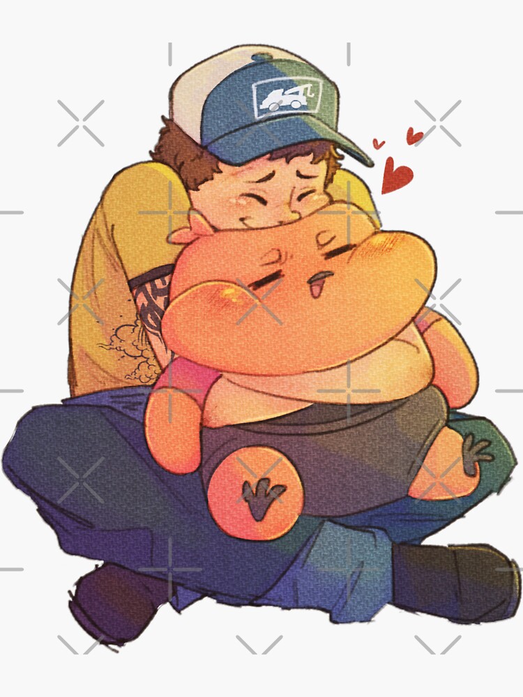 "Ellis and Lil' Pootis" Sticker for Sale by HeraSouflee | Redbubble