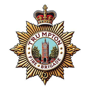 "Trumpton Fire Brigade" Sticker for Sale by Unreal-Brands | Redbubble