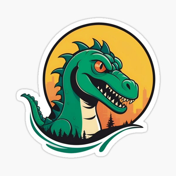 "Trogdor the Burninator Dragon" Sticker for Sale by artukiyo | Redbubble