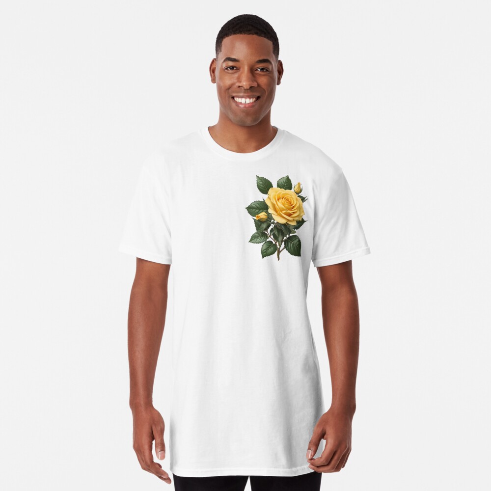 "Yellow rose Sticker, Beautiful rose in summer garden, Beautiful Yellow ...