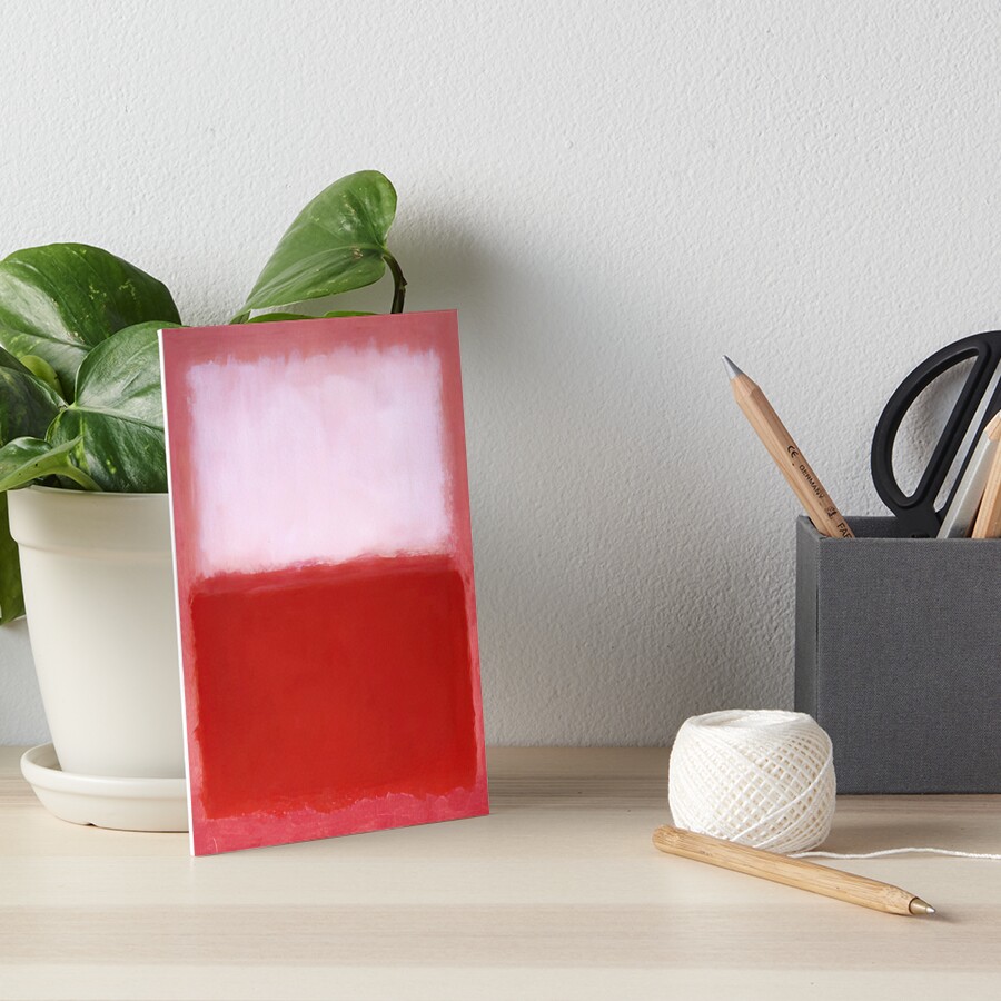 "Mark Rothko - White Over Red - 1957" Poster for Sale by 4syntart ...