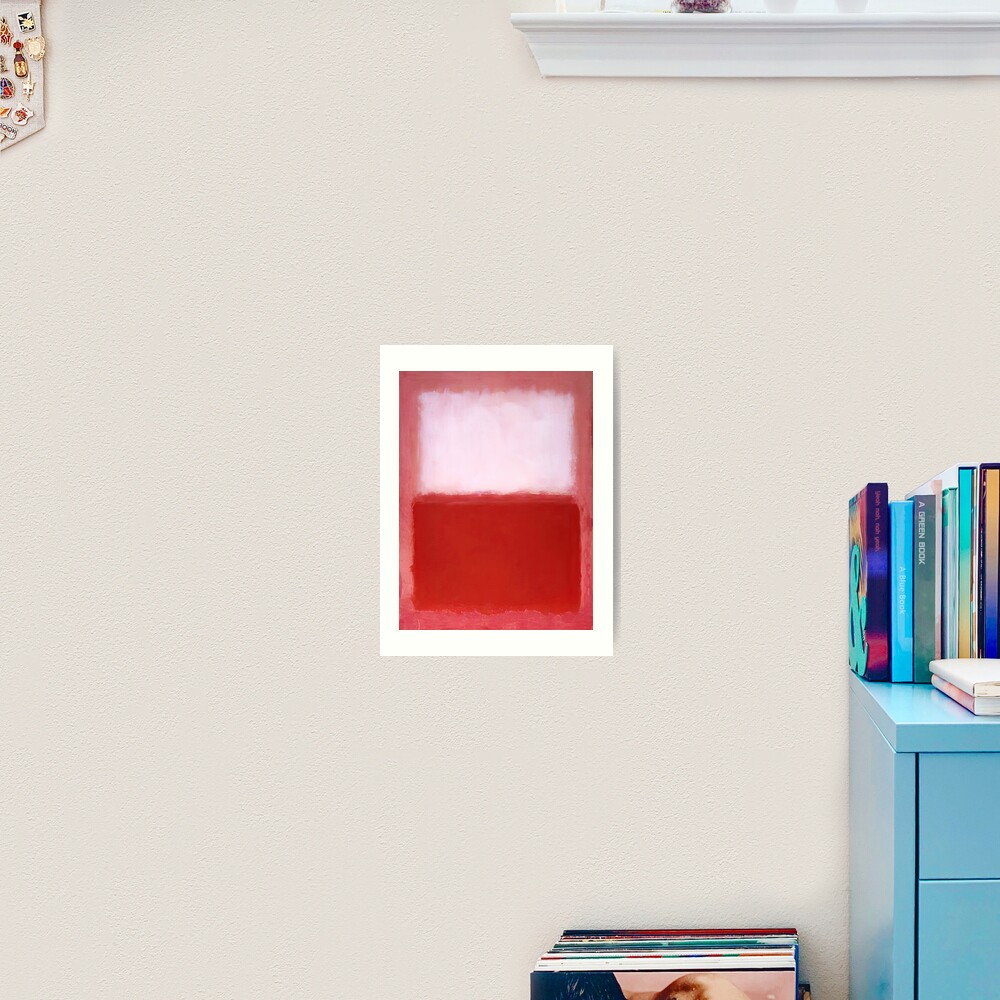 "Mark Rothko - White Over Red - 1957" Poster for Sale by 4syntart ...