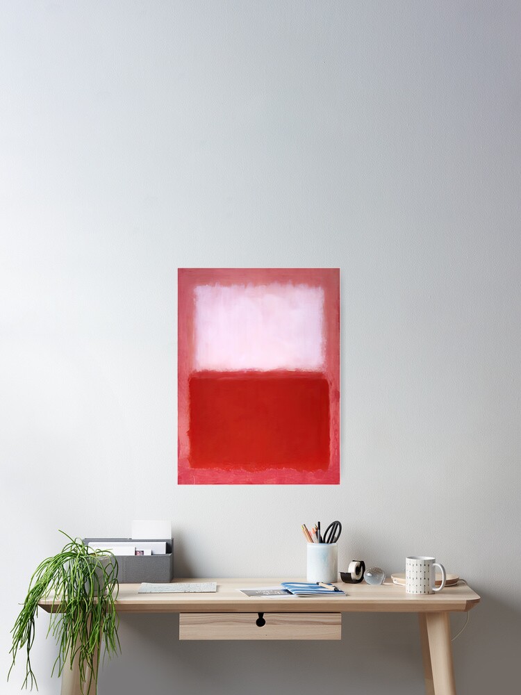"Mark Rothko - White Over Red - 1957" Poster for Sale by 4syntart | Redbubble