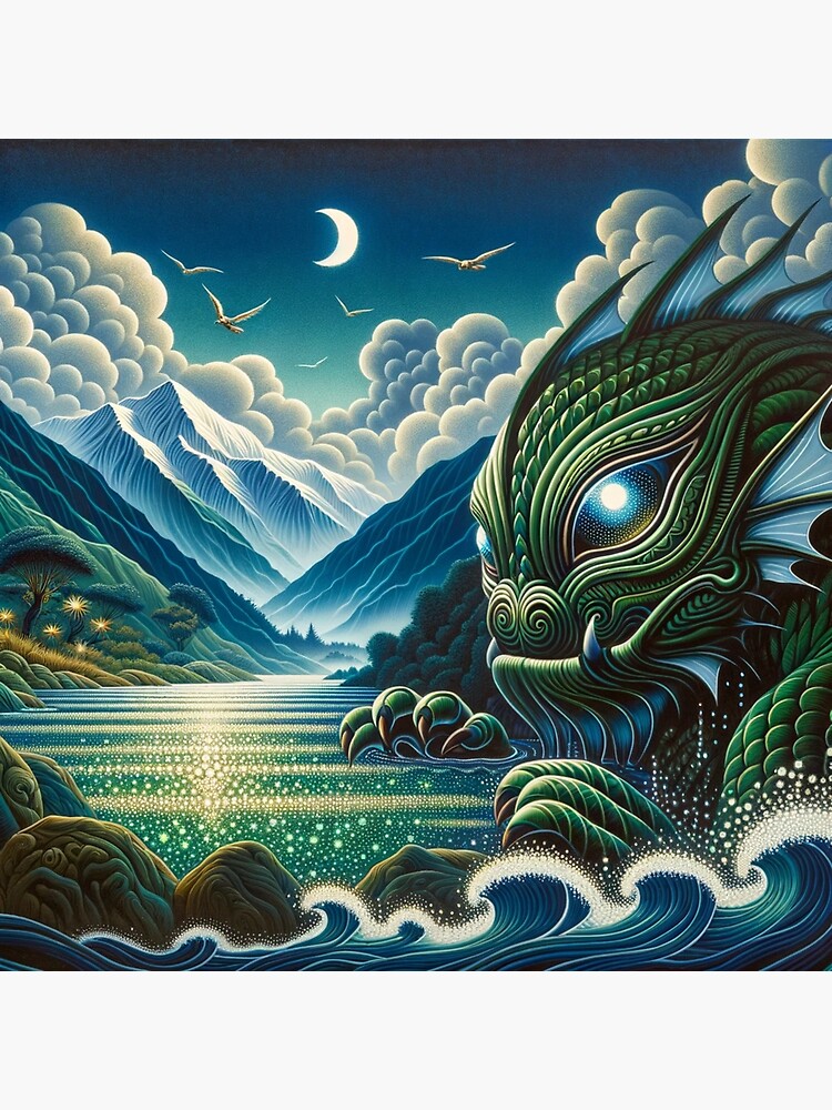 "Maori Taniwha" Art Print for Sale by Doug Healey | Redbubble