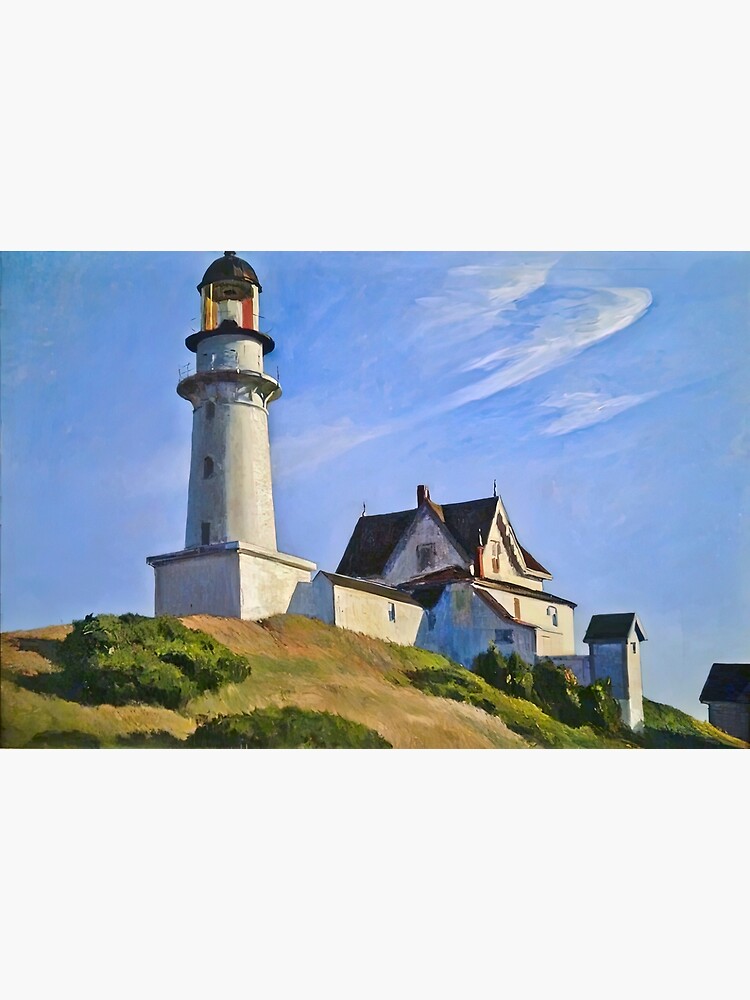 "the lighthouse at two ights edward hopper painting" Poster for Sale by ...