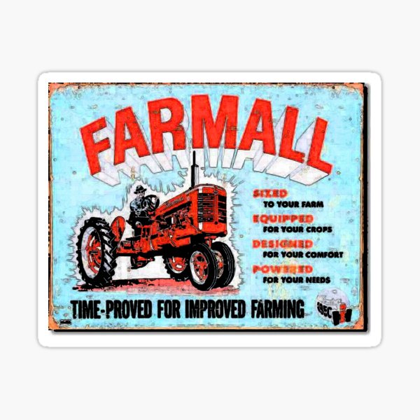 Farmall Stickers | Redbubble
