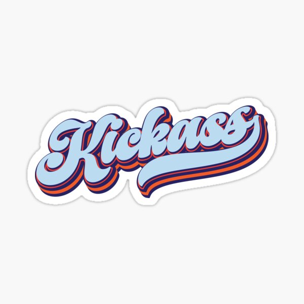 "Kickass | Exceptionally Good" Sticker for Sale by Leo-Stride | Redbubble
