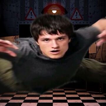 "josh hutcherson fnaf 2 jumpscare meme" Sticker for Sale by ...