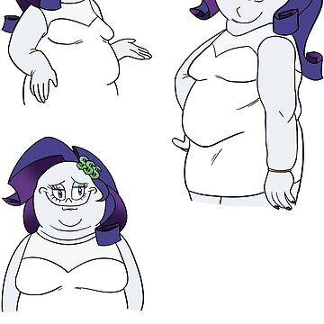 "rarity pony.mov" Sticker for Sale by shinzumy | Redbubble