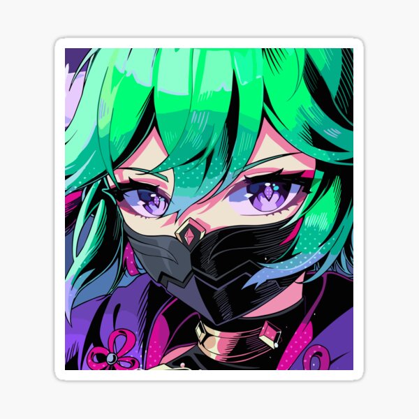 "Kuki Shinobu Genshin Impact" Sticker for Sale by Steven Mole | Redbubble