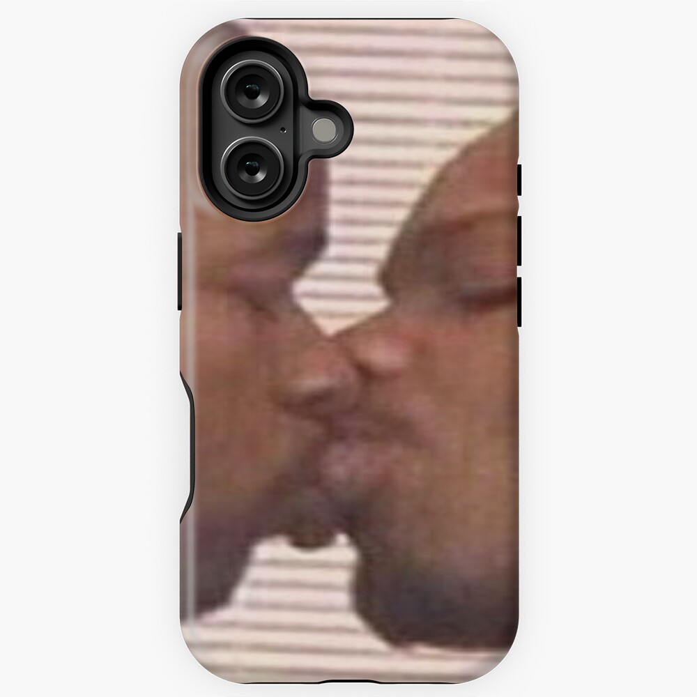 "2 black guys kissing" Poster for Sale by Cool blue guy With sunglasses | Redbubble