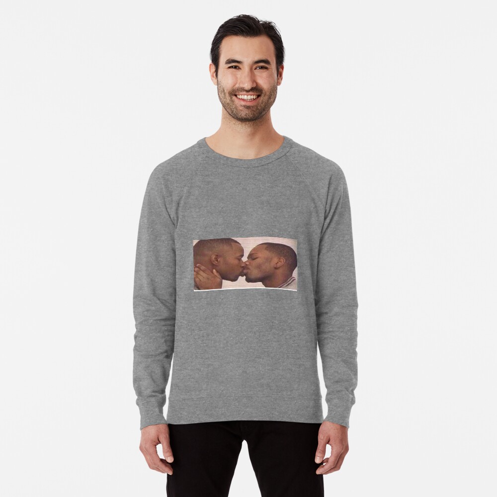 "2 black guys kissing" Poster for Sale by Cool blue guy With sunglasses | Redbubble