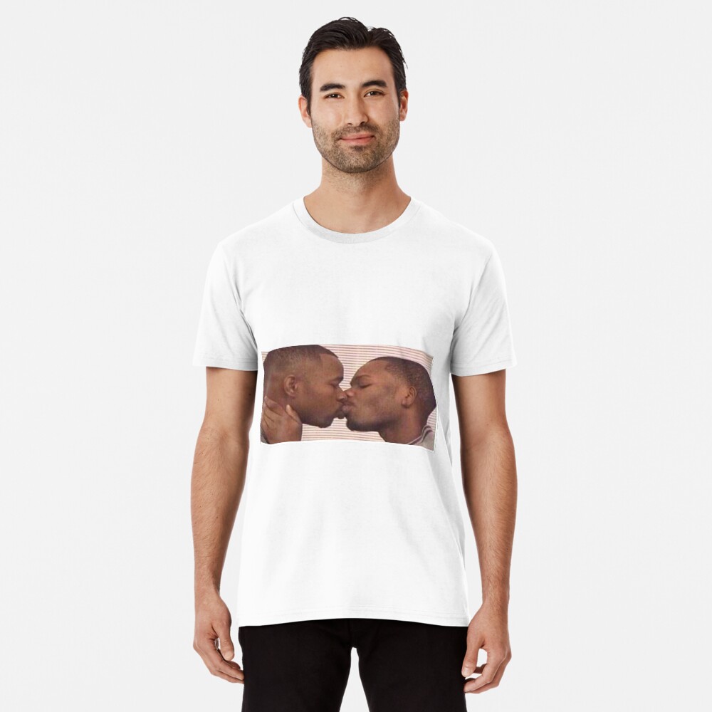 "2 black guys kissing" Sticker for Sale by Cool blue guy With sunglasses | Redbubble