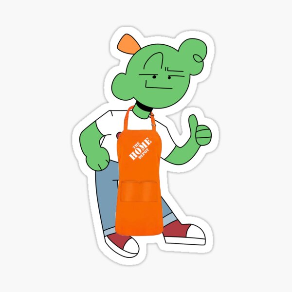 "Home Depot Chad Slimecicle" Sticker for Sale by skullsnbruises | Redbubble
