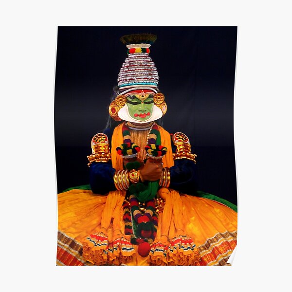 Póster «El personaje Pacca (Kathakali), Kerala Kalamandalam, India» de ...