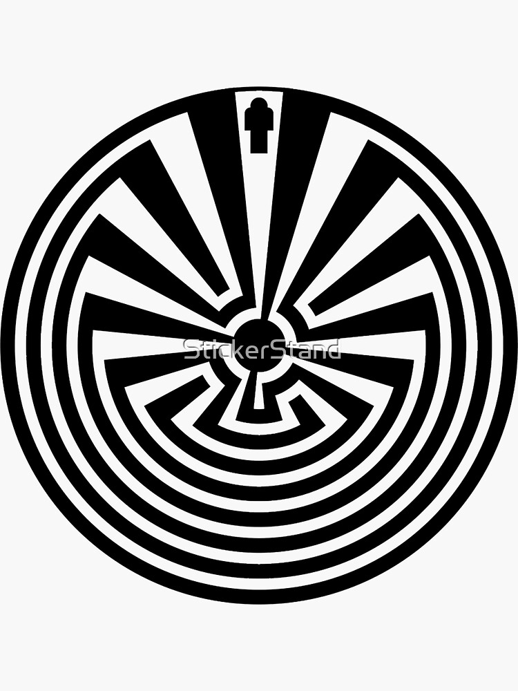 "Native American Man in the Maze Sticker" Sticker for Sale by ...