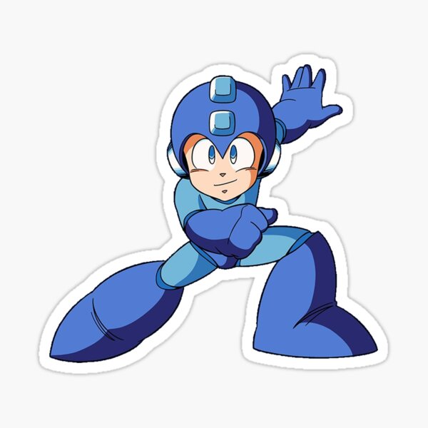 "Mega Man - Mega Blaster Mega Man " Sticker for Sale by Wild Animal ...