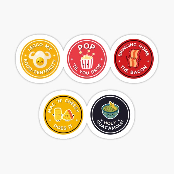 "Cute Food Puns - Set 2" Sticker for Sale by taradolota | Redbubble