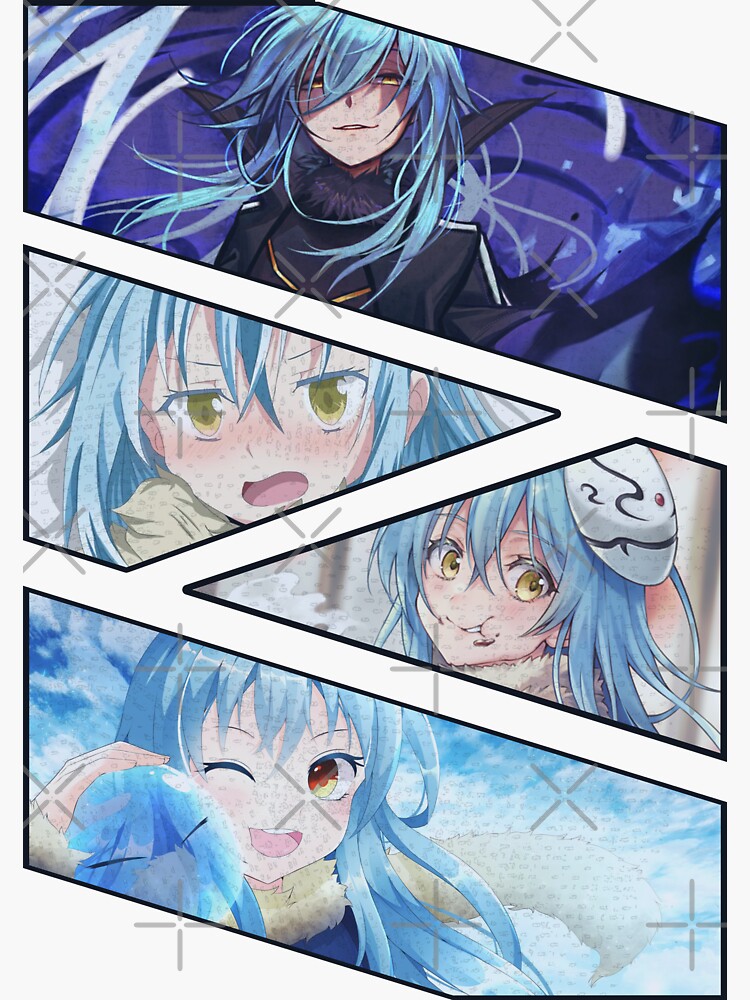 "Rimuru Tempest Manga Panel Design" Sticker for Sale by Wafusaurus ...