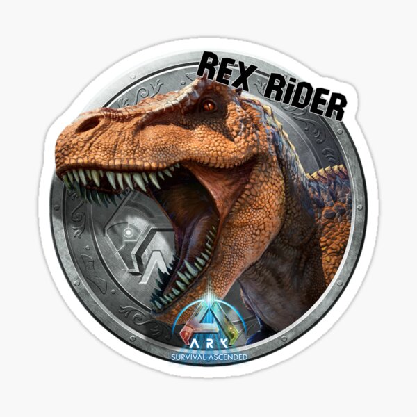 "ARK Survival Ascended - Rex Rider" Sticker for Sale by Kormix | Redbubble